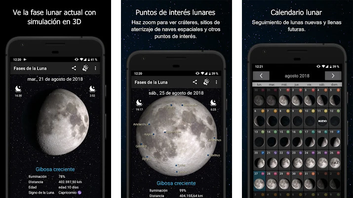 Las 16 mejores apps calendario lunar en móvil